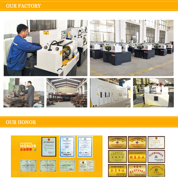 Three Rollers automatic cnc rebar thread stud rolling machine - Buy ...