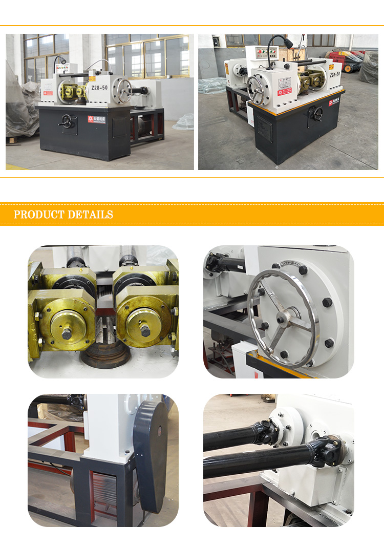 Factory production Stable precision hydraulic rebar thread rolling ...